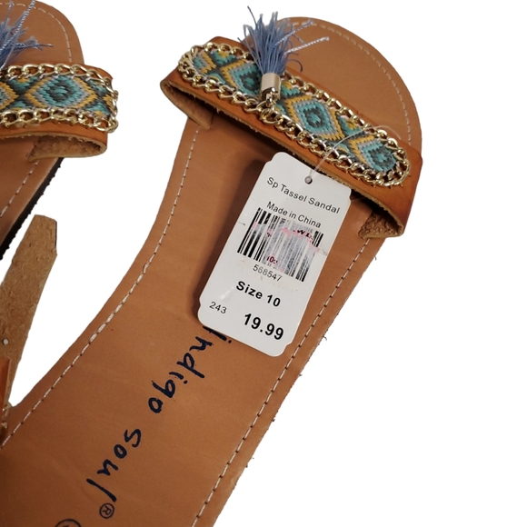 Indigo | Shoes | Indigo Rd Flat Sandal With Tassel | Poshmark